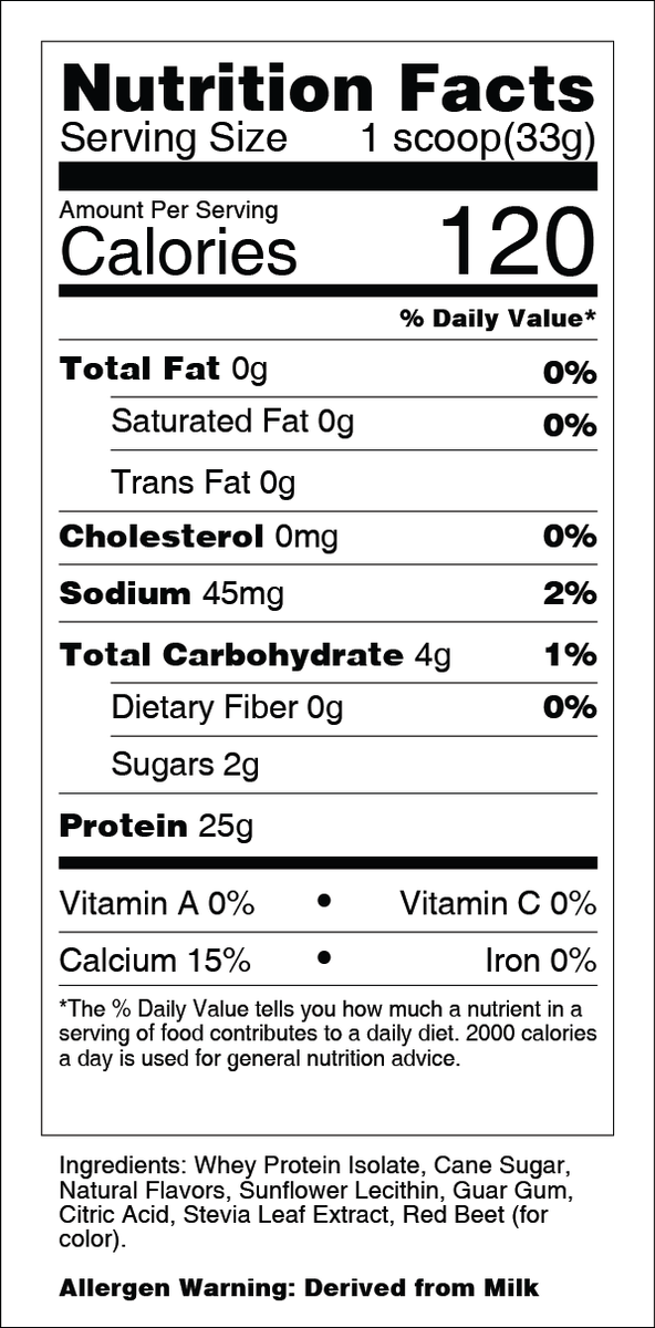 Strawberry - 12oz – Mullins Whey